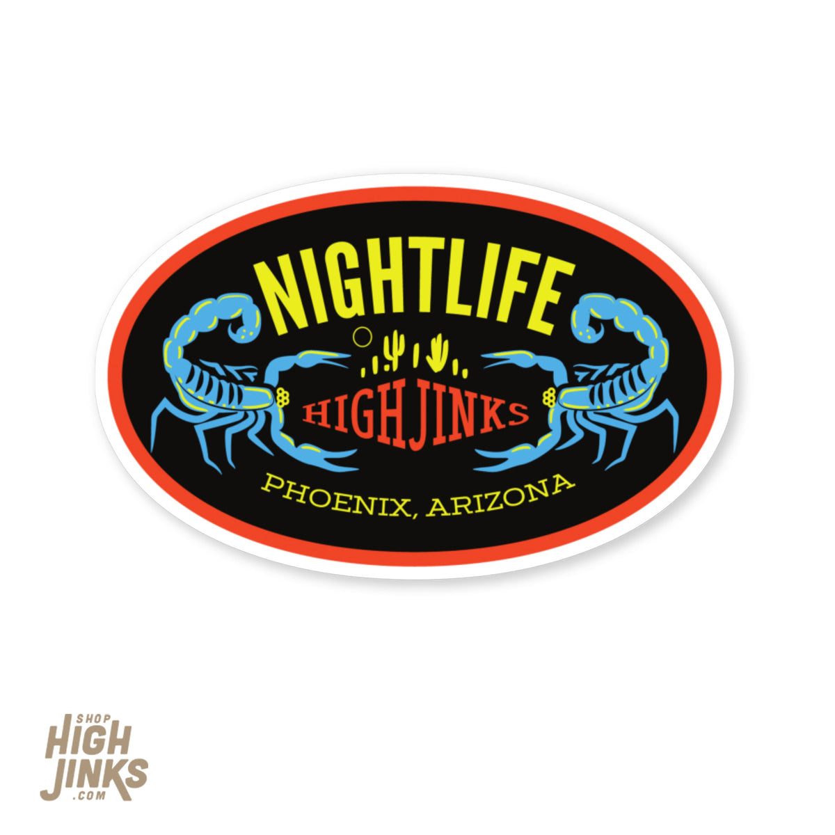 Desert Nightlife : 3" Vinyl Sticker – High Jinks Apparel